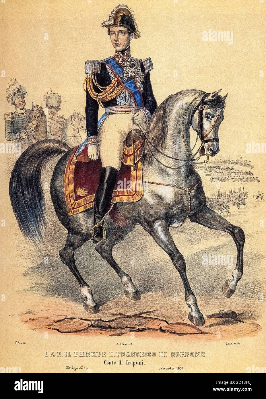 S.A.R. The Prince Francis of Bourbon - Count of Trapani- Brigatiere ...