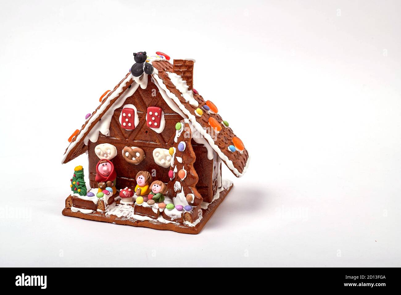candy house from fairy of Hansel and Gretel on white background Stock ...