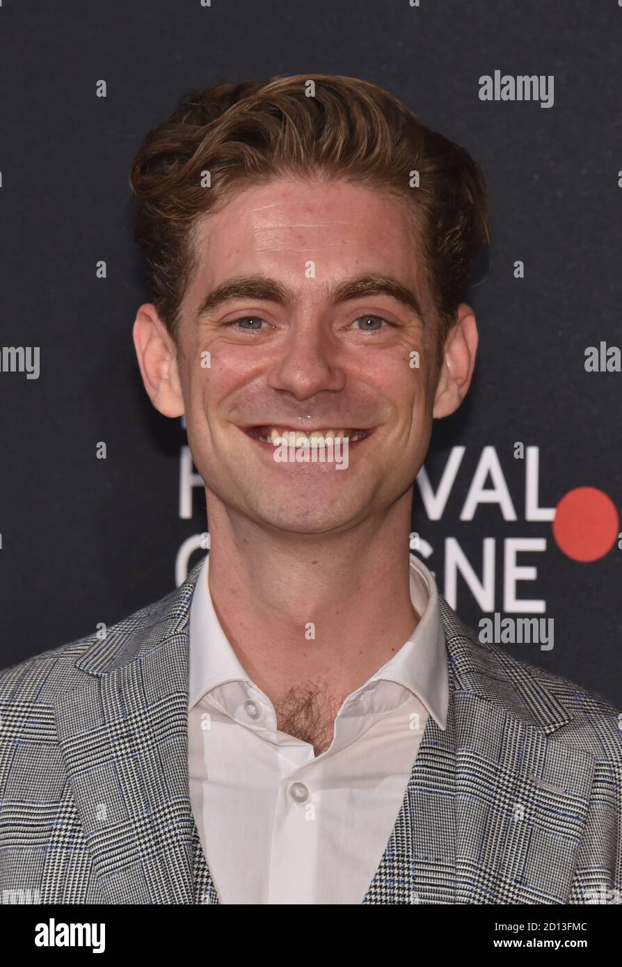 Cologne, Germany. 03rd Oct, 2020. Actor Matt Edwards comes to the ...