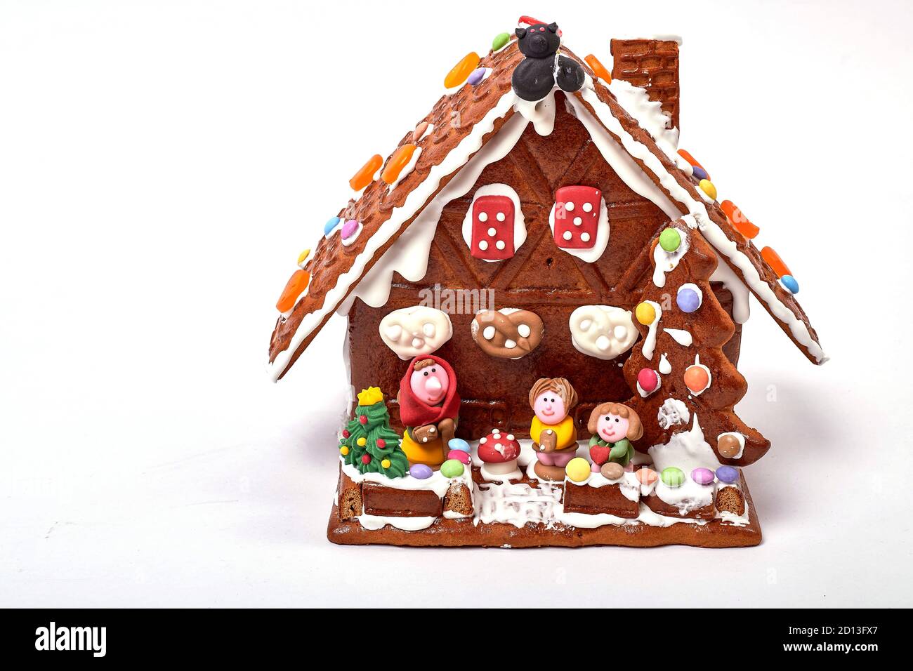 candy house from fairy of Hansel and Gretel on white background Stock ...
