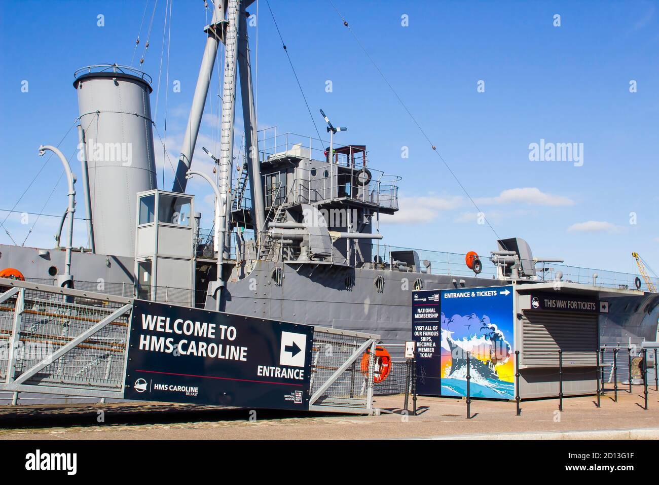 Hms belfast sign hi-res stock photography and images - Alamy