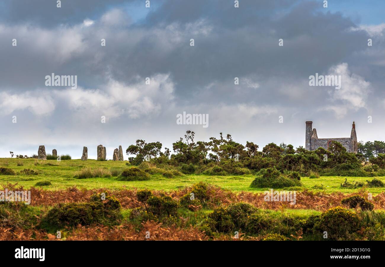The hurlers bodmin moor autumn hi-res stock photography and images - Alamy