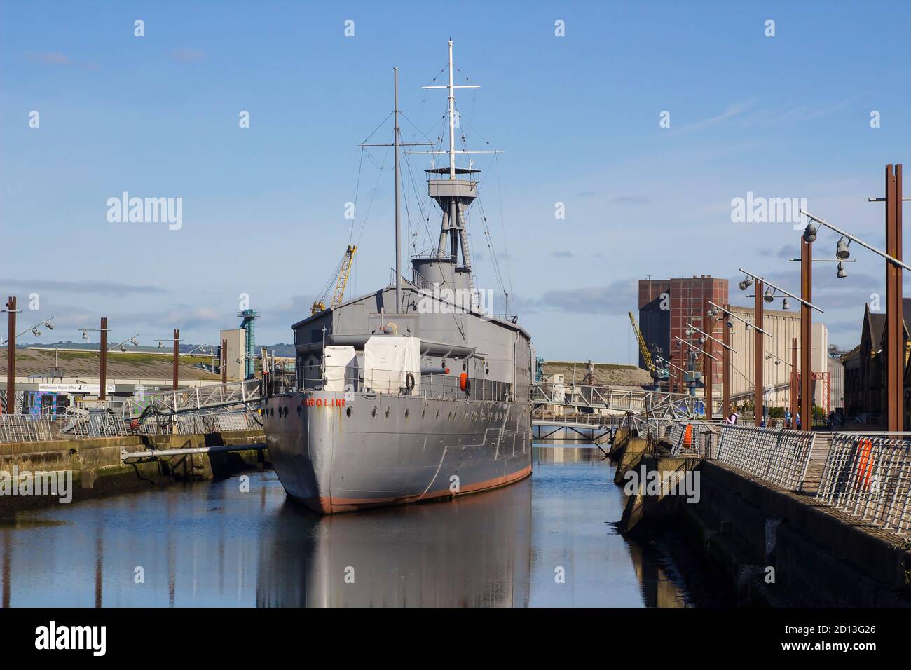 27 September 2020 HMS Caroline, a decommissioned C-class light cruiser ...