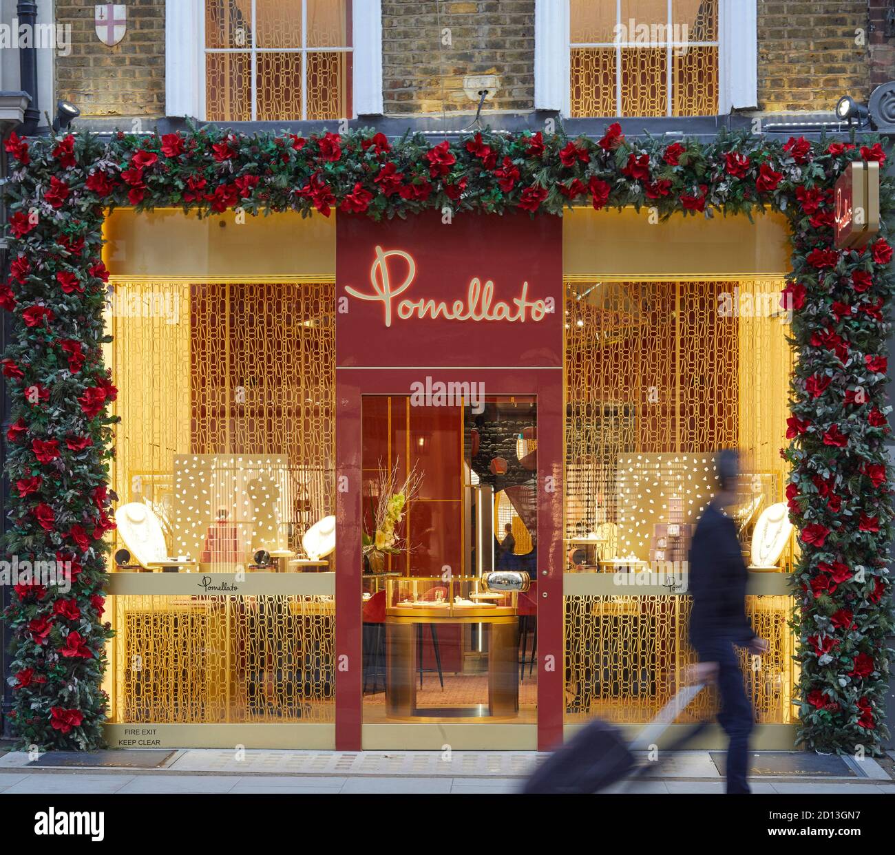 High-end London retail - Bond street. London cityscape, streets and ...