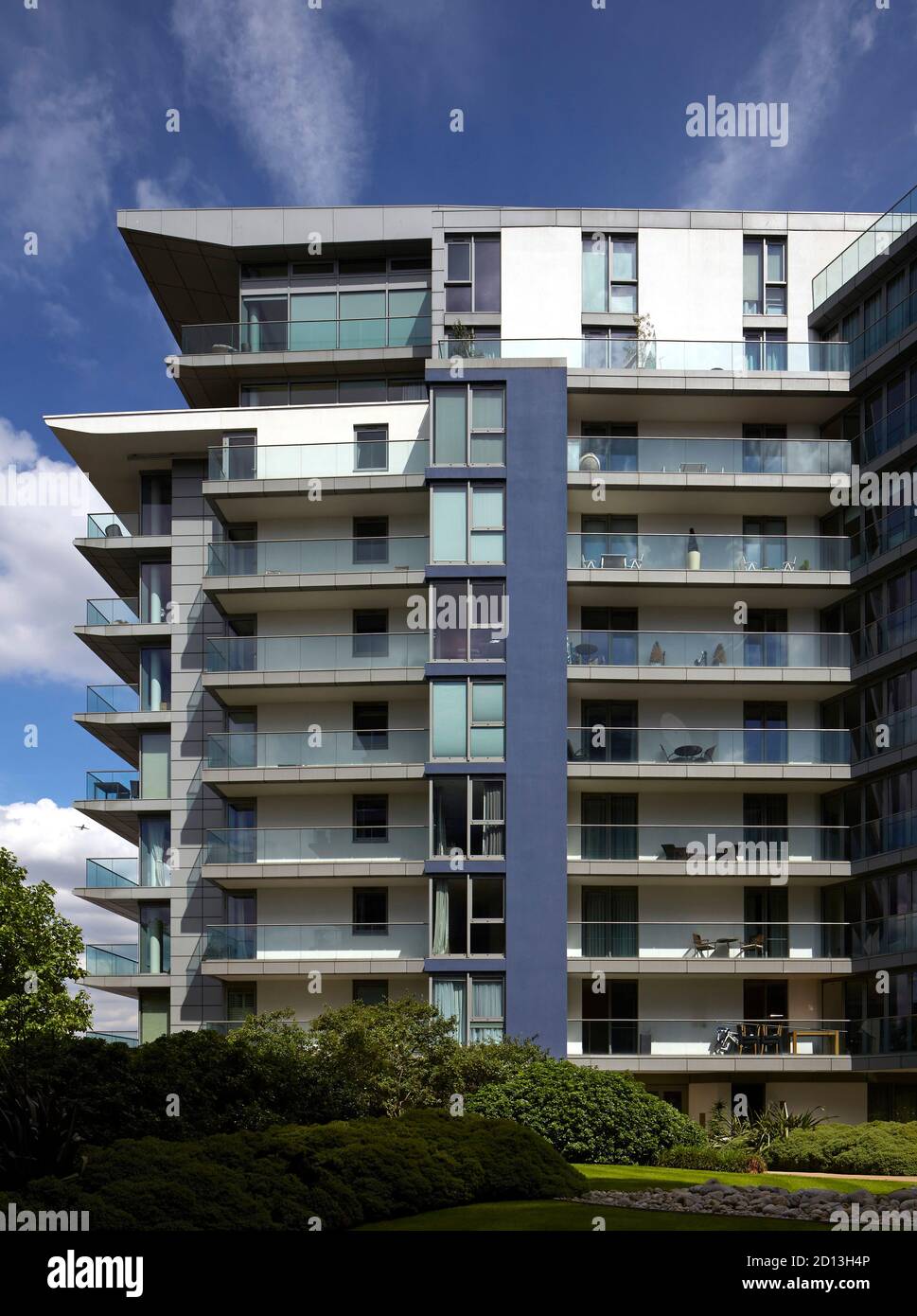 Generic residential development. London cityscape, streets and facades ...