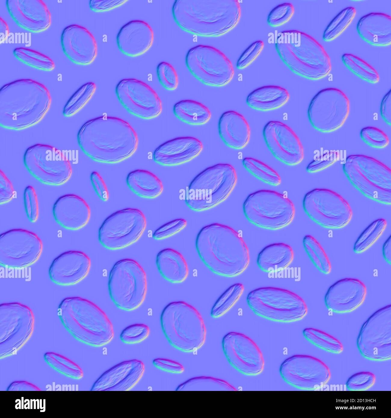 normal map of a blood cells seamless pattern. 3d render Stock Photo - Alamy