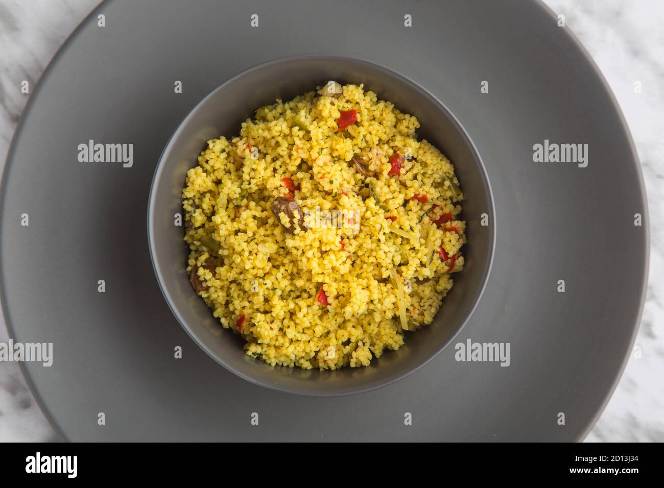 Couscous with vegetables, typical Arabic food Stock Photo - Alamy