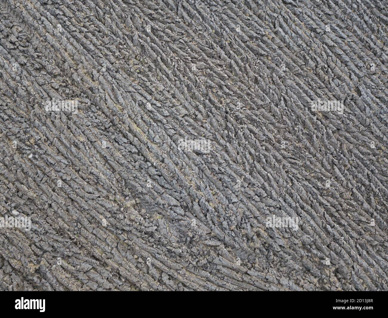 A plowed field. Top view from the drone. Agricultural background. High ...