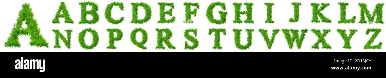 Grass Font Type High Resolution Stock Photography and Images - Alamy