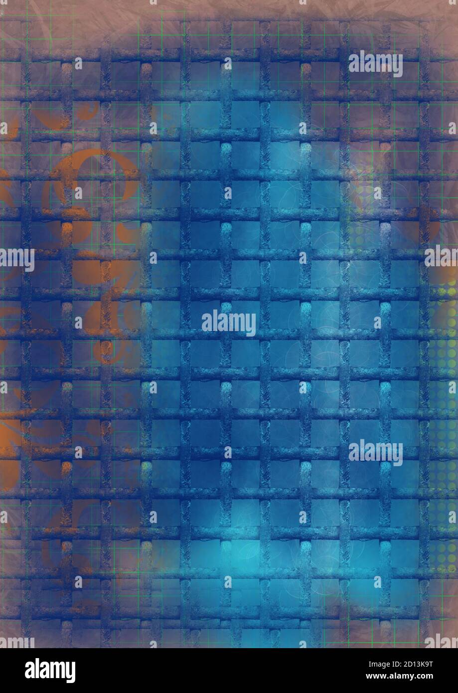 multicolored texture with grid blu Stock Photo - Alamy