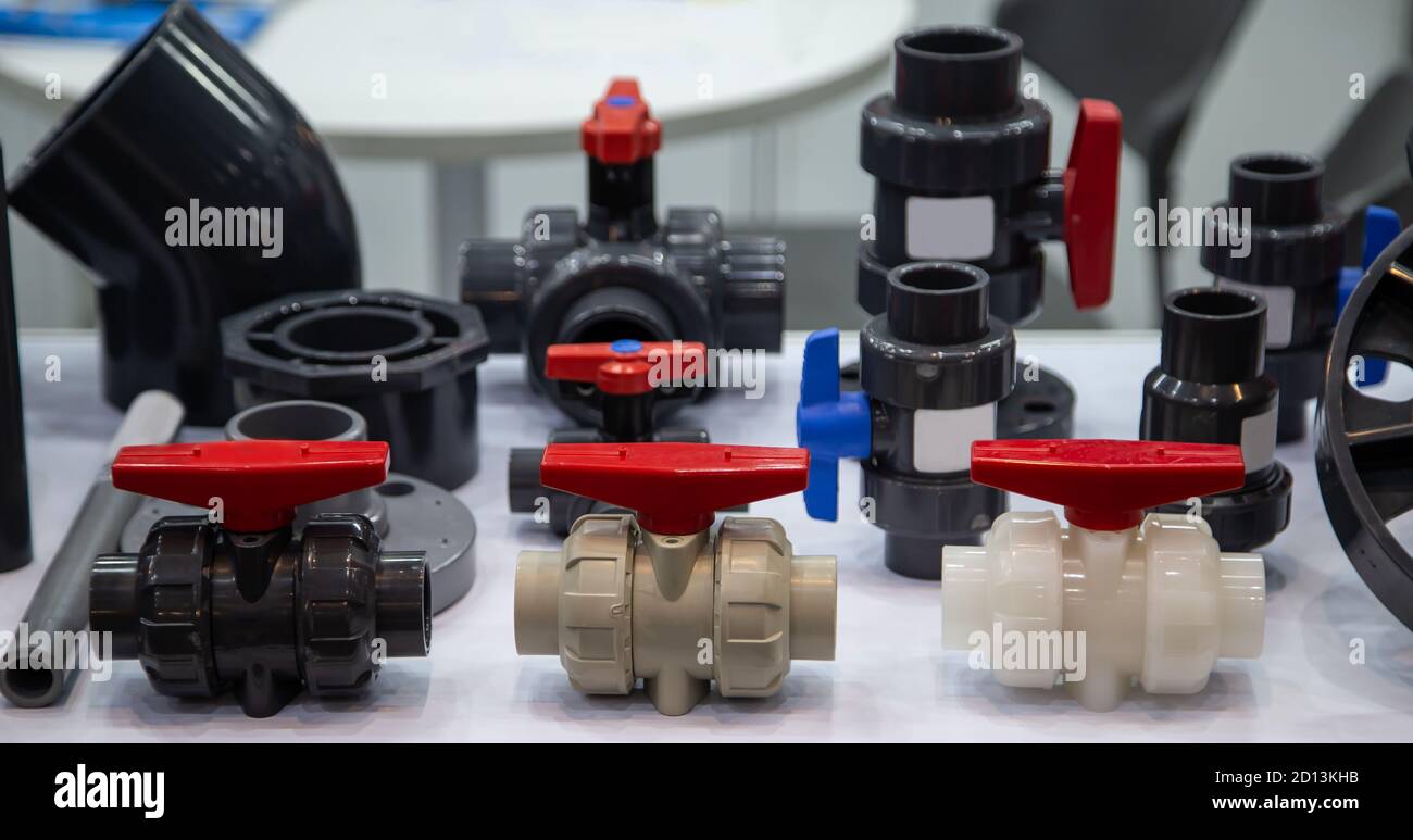 Pvc pipe fittings hi-res stock photography and images - Alamy