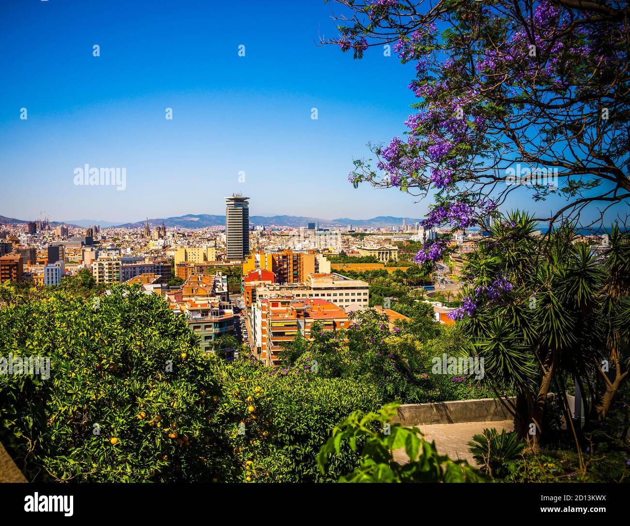 Beautiful view barcelona city hi-res stock photography and images - Alamy