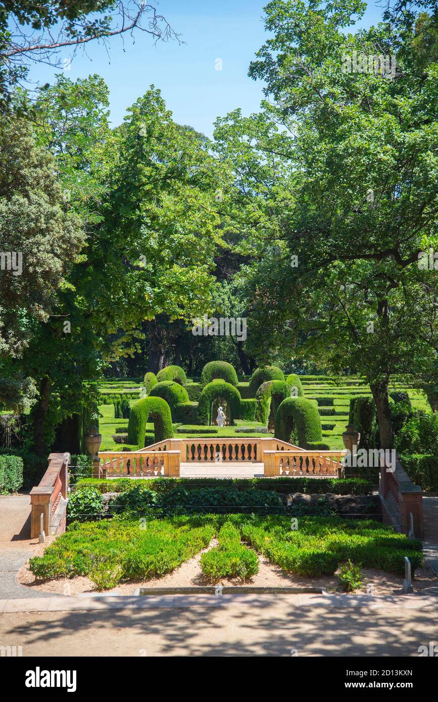 The Parc del Laberint d'Horta, Barcelona city, Spain Stock Photo - Alamy