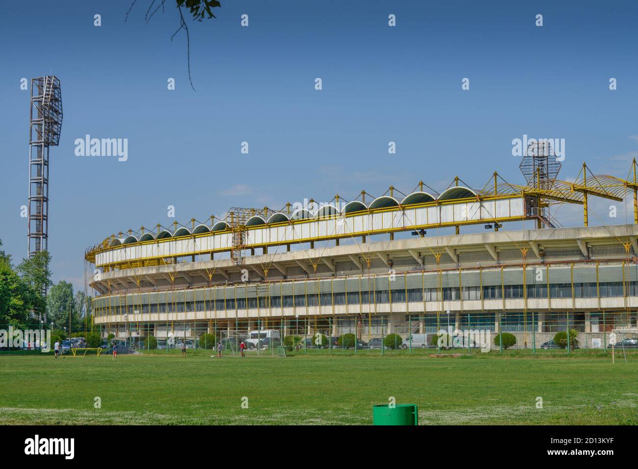 Football stadium, Plovdiv, Bulgaria, Fussballstadion, Bulgarien Stock ...