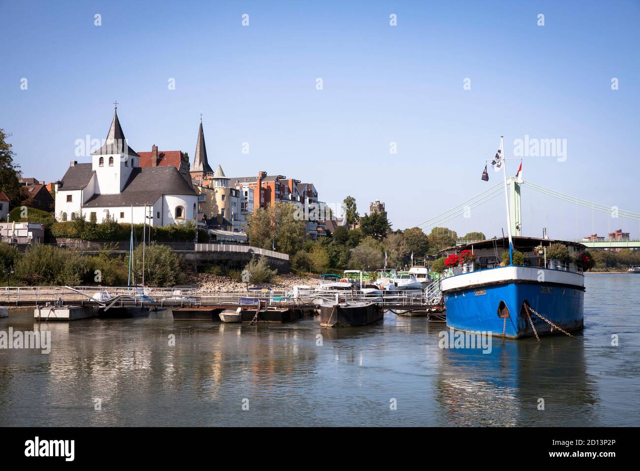 Germany, Cologne, St. Maternus church in the town district Rodenkirchen ...
