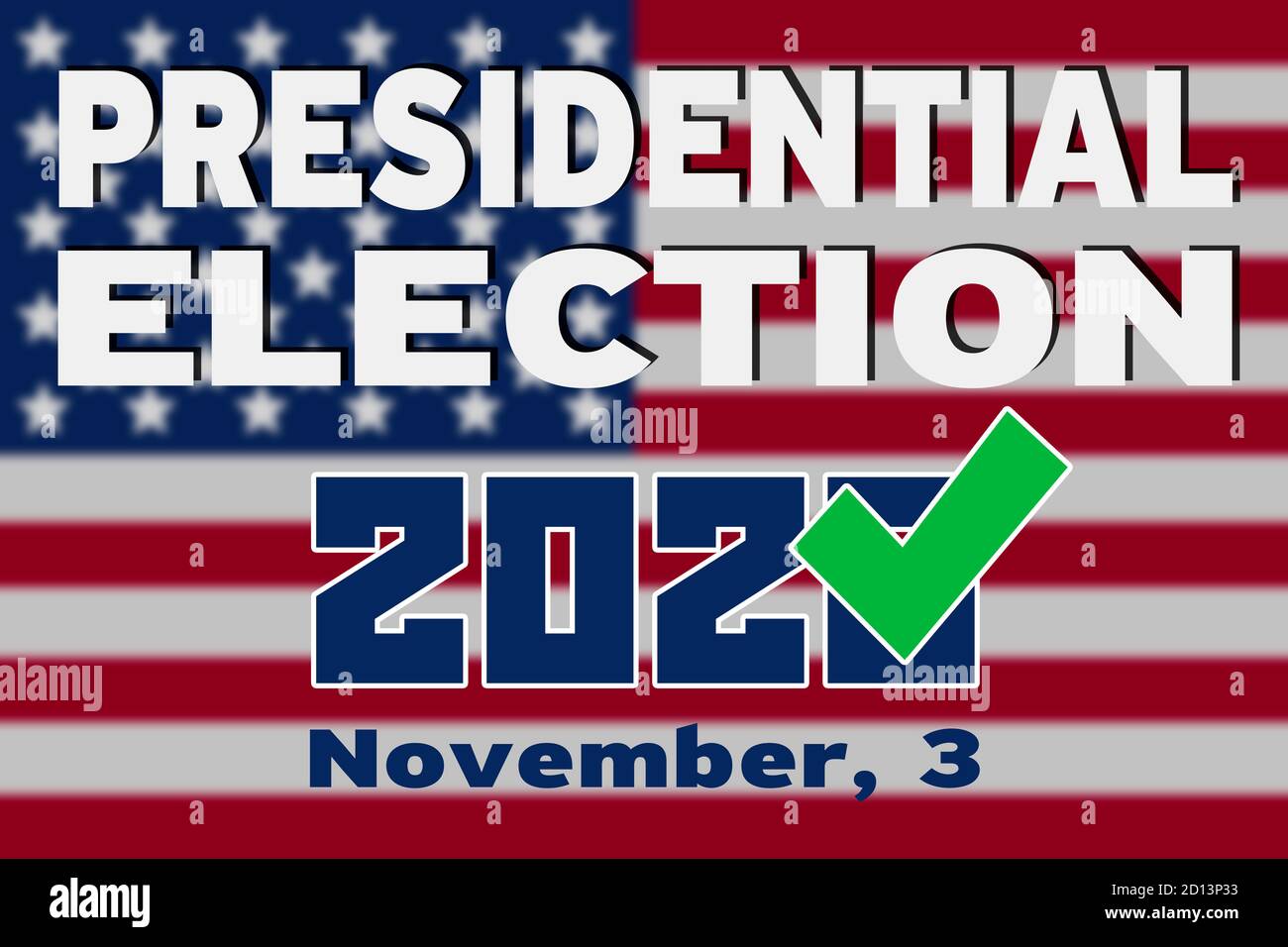 Presidential elections in the United States. The background of a banner ...
