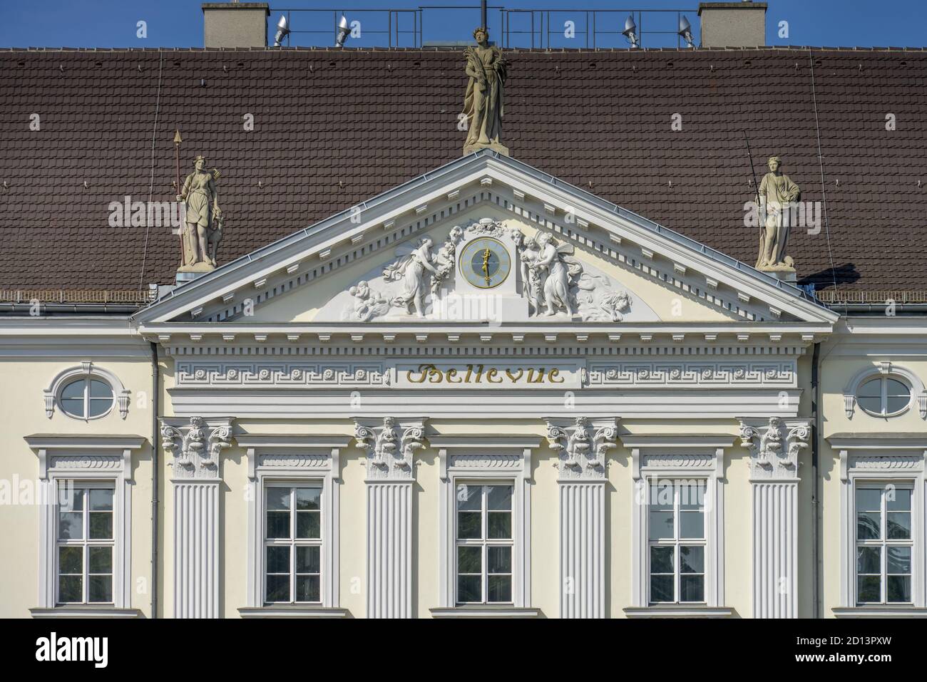 Castle Bellevue, zoo, middle, Berlin, Germany, Schloss Bellevue ...
