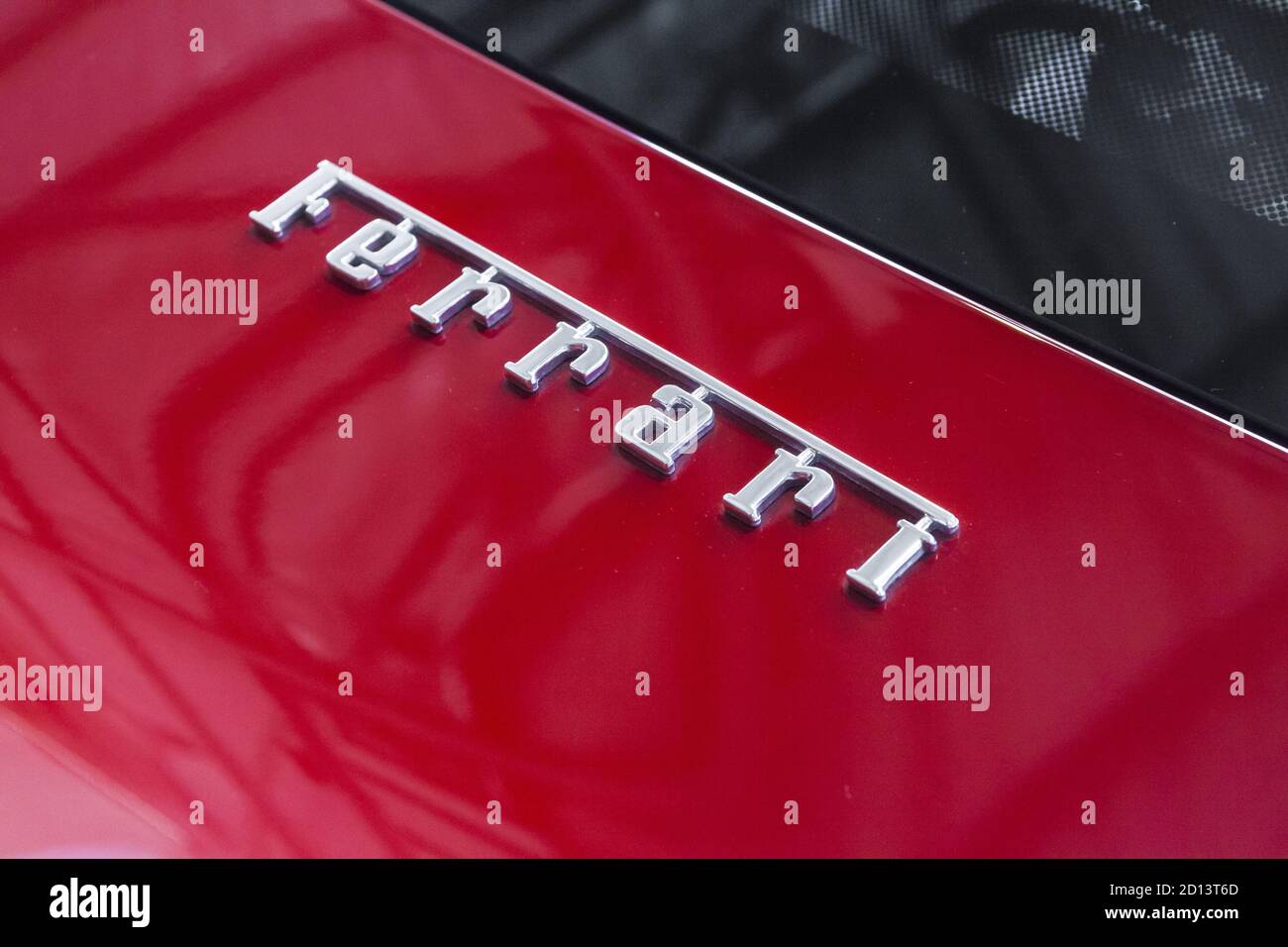Ferrari badge detail Stock Photo - Alamy