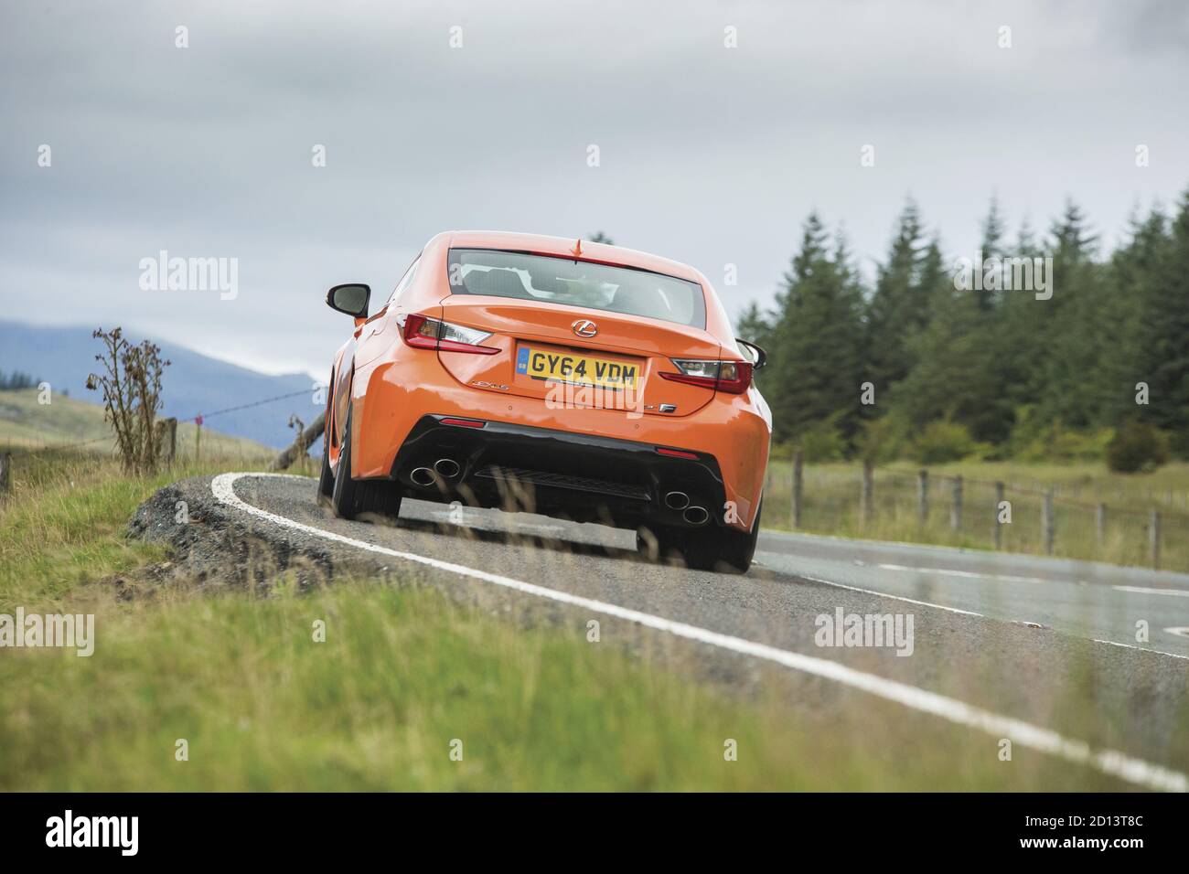 Lexus RCF, Orange - Wales, UK, 2015 Stock Photo - Alamy