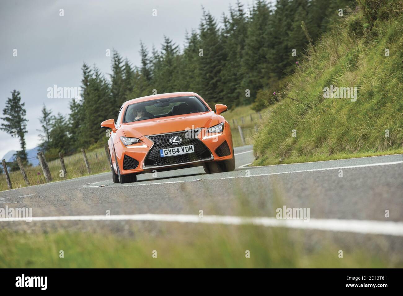 Lexus RCF, Orange - Wales, UK, 2015 Stock Photo - Alamy