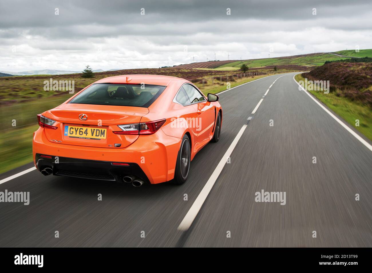 Lexus RCF, Orange - Wales, UK, 2015 Stock Photo - Alamy