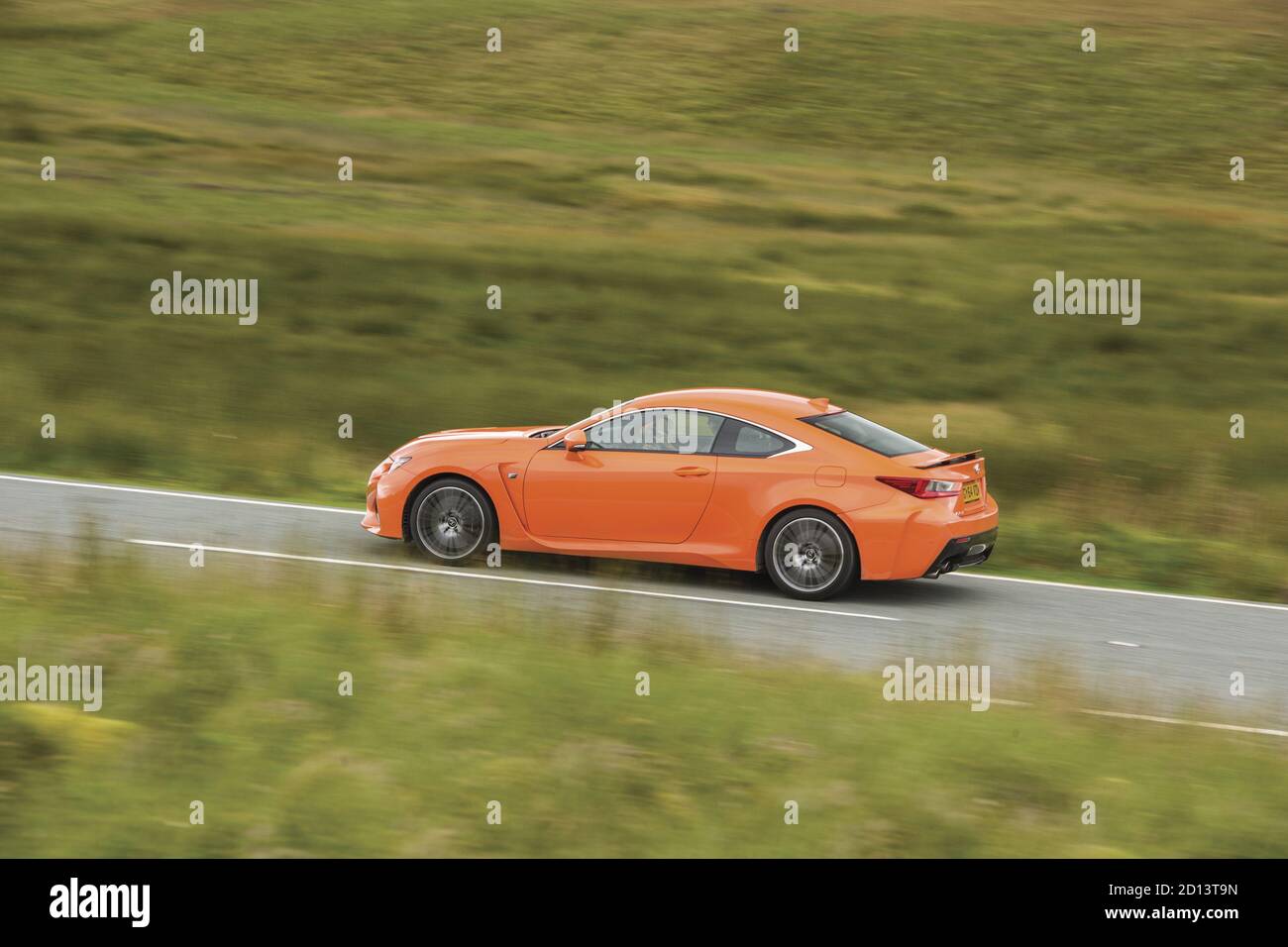 Lexus RCF, Orange - Wales, UK, 2015 Stock Photo - Alamy