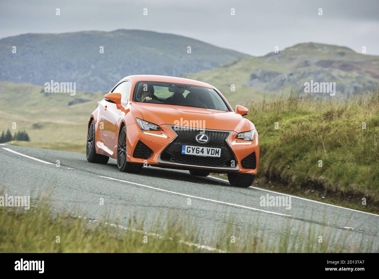 Lexus RCF, Orange - Wales, UK, 2015 Stock Photo - Alamy