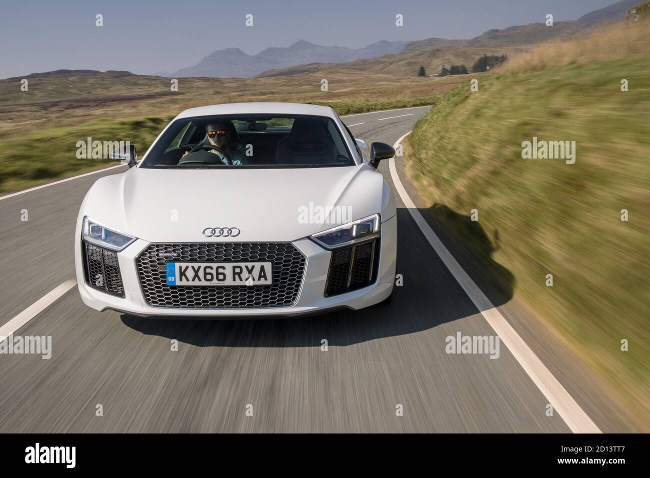 Audi R8 V10 Plus during the road test of the year Stock Photo - Alamy