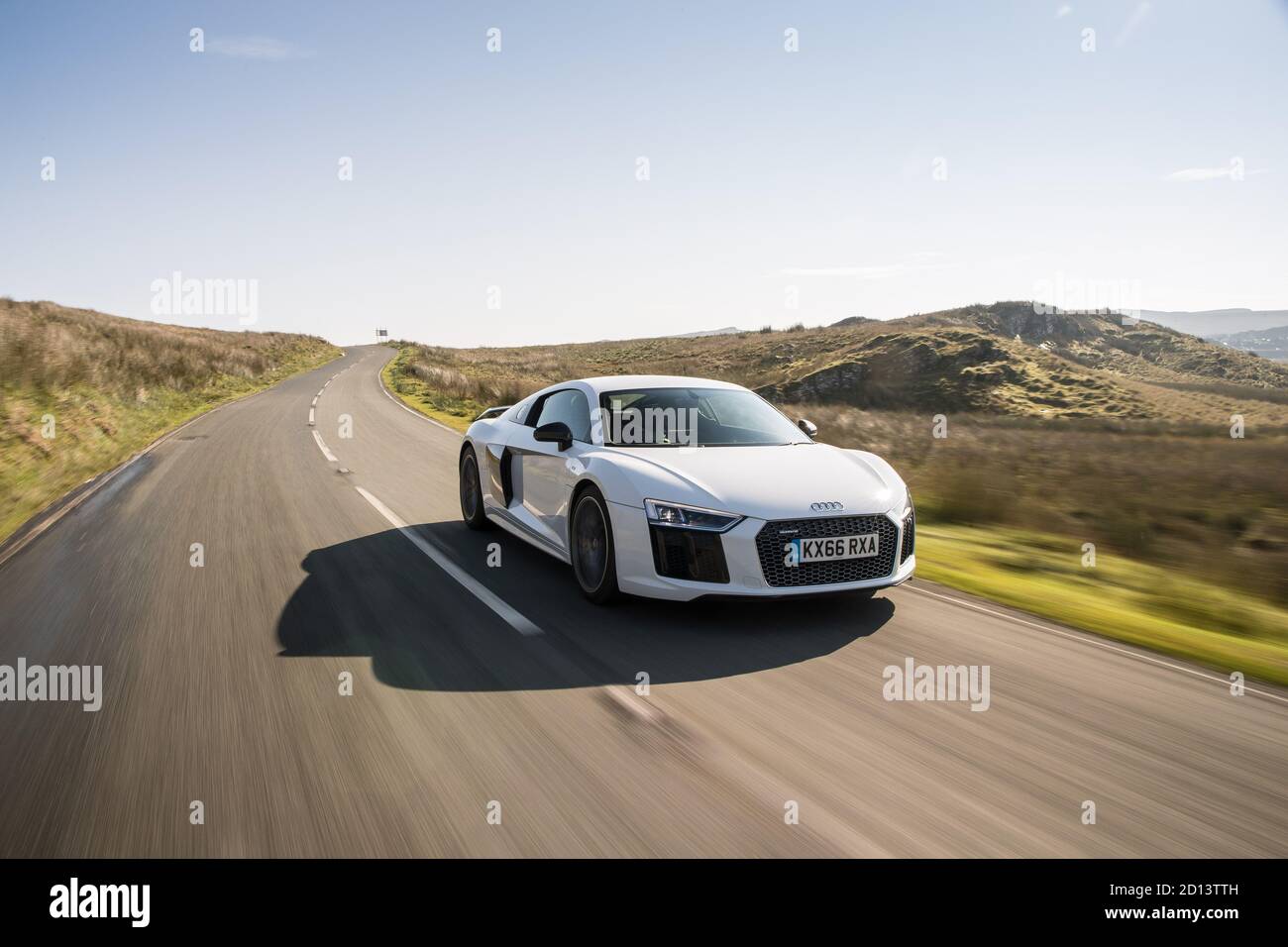 Audi R8 V10 Plus during the road test of the year Stock Photo - Alamy