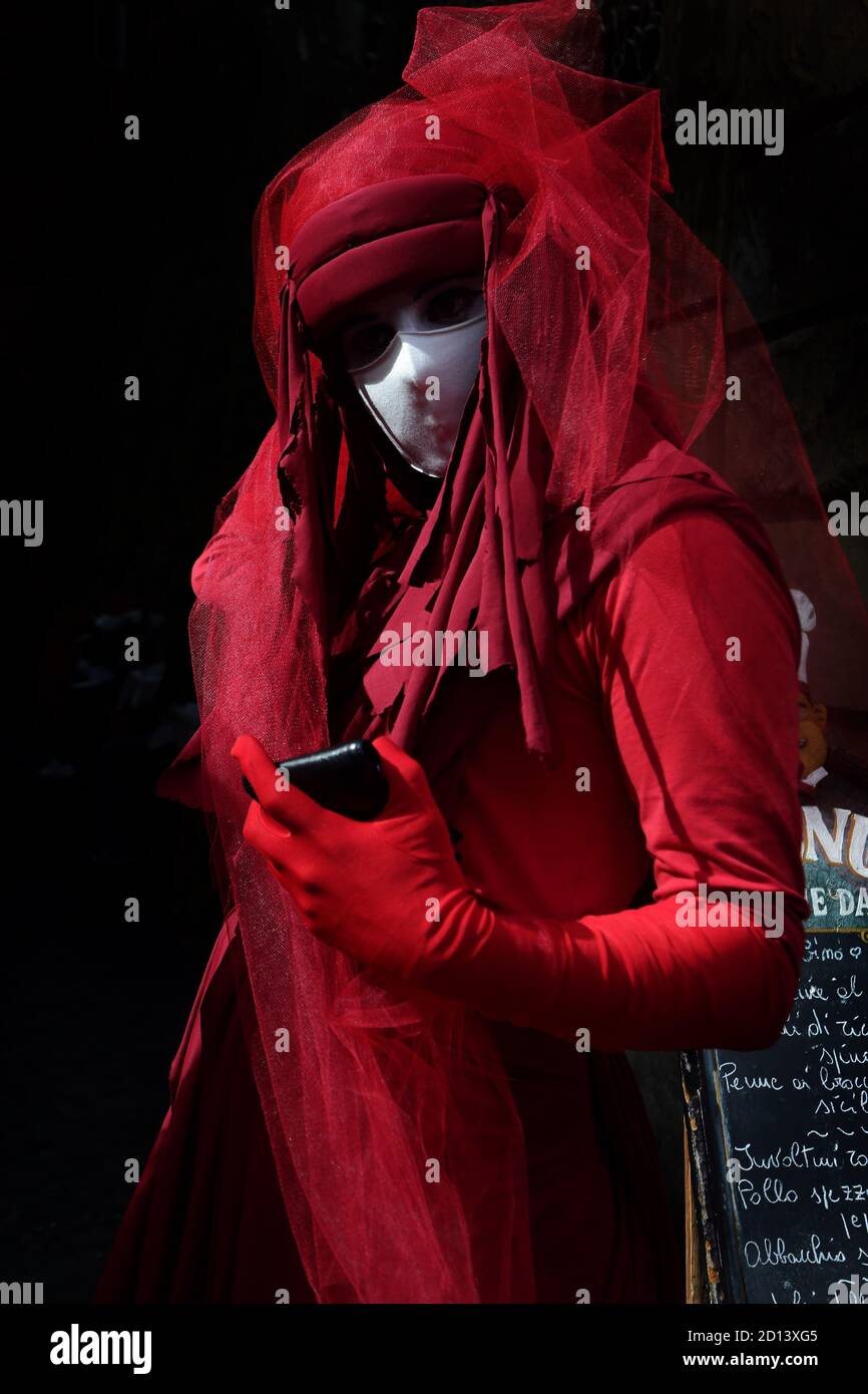 Rome, Italy. October 5, 2020 - Rome, Italy- A group of young artist ...