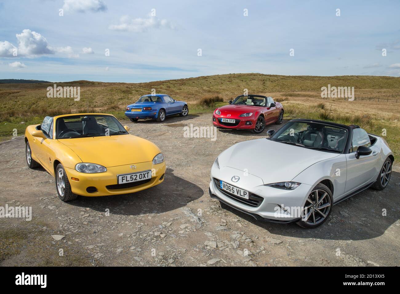 Mazda MX-5 Road Trip featuring all models of the car, 17th June 2016 ...