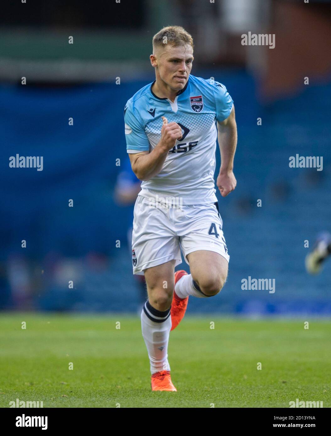 Ross County Josh Reid during the Scottish Premiership match at Ibrox ...