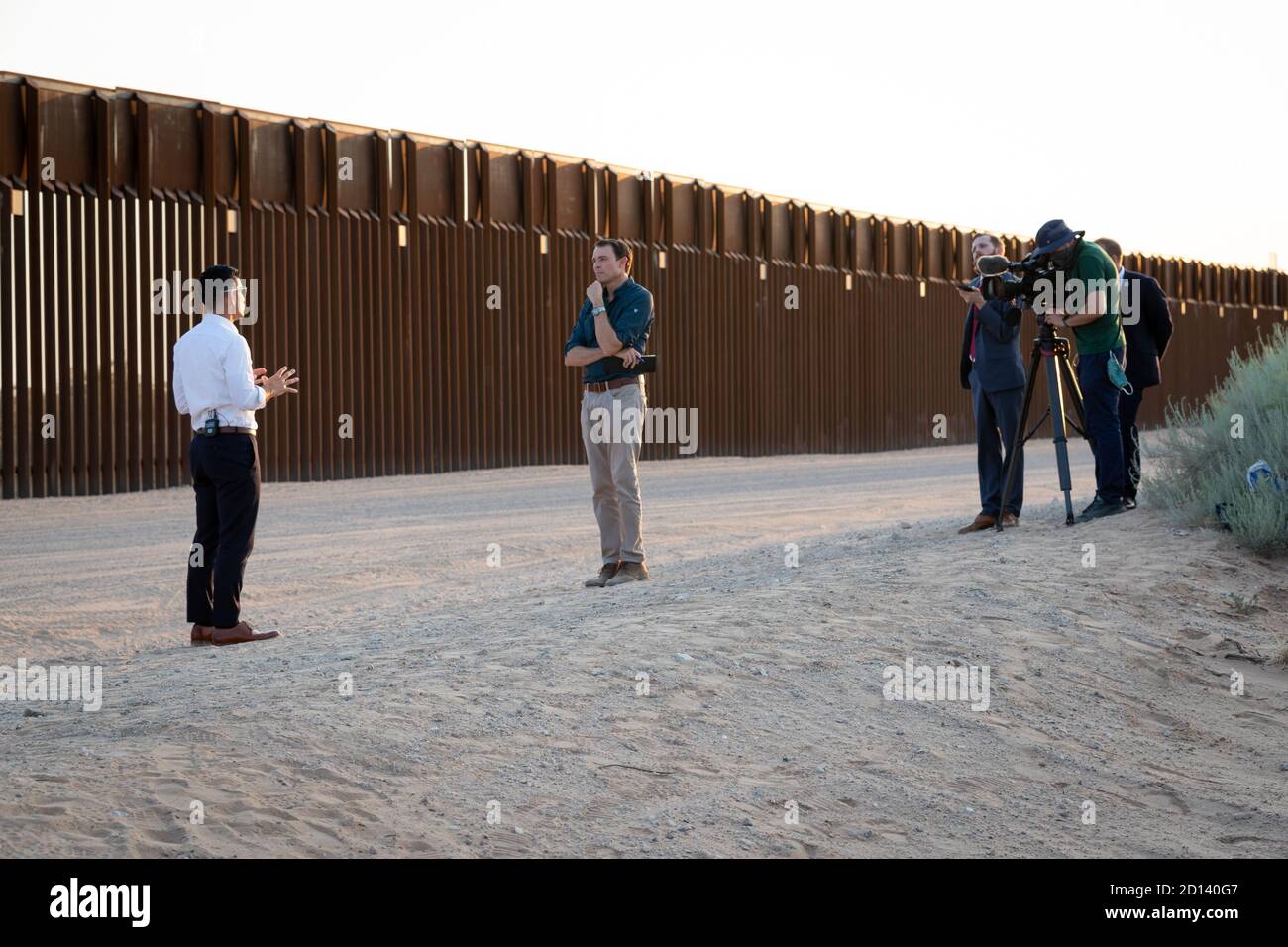 Acting Department of Homeland Security Secretary Chad Wolf speaks with ...