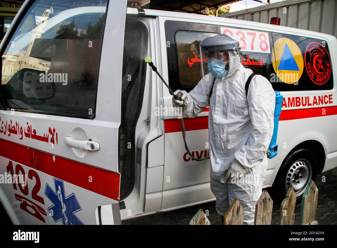 October 4, 2020: Gaza, Palestine. 04 October 2020. Members of the ...