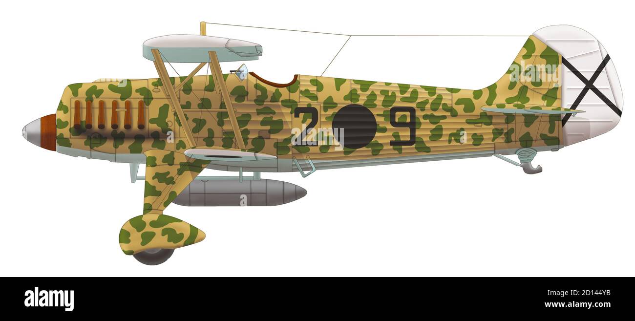 Heinkel He 51C (2 9) of the 2./J 88 (2nd Flight of the Fighter Group 88 ...