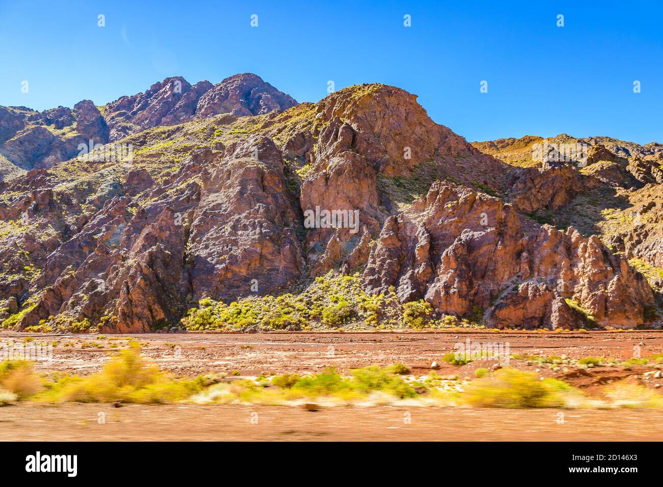 Beautiful puna andean landscape at brava lagoon reserve, la rioja ...