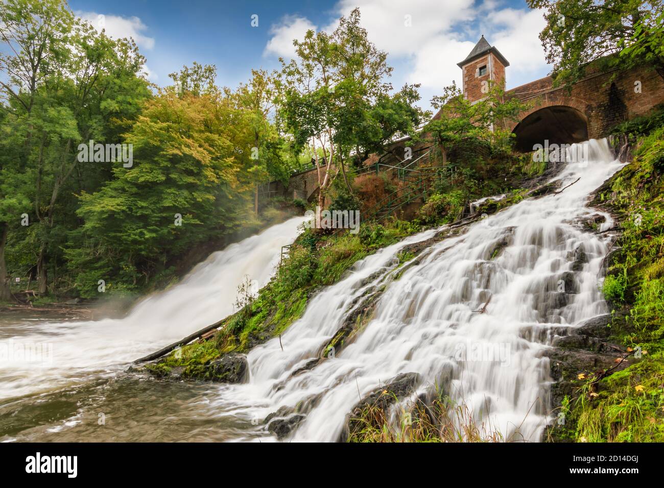Waterfalls of Coo. Tourist attraction in the Ardennes, Belgium Stock ...