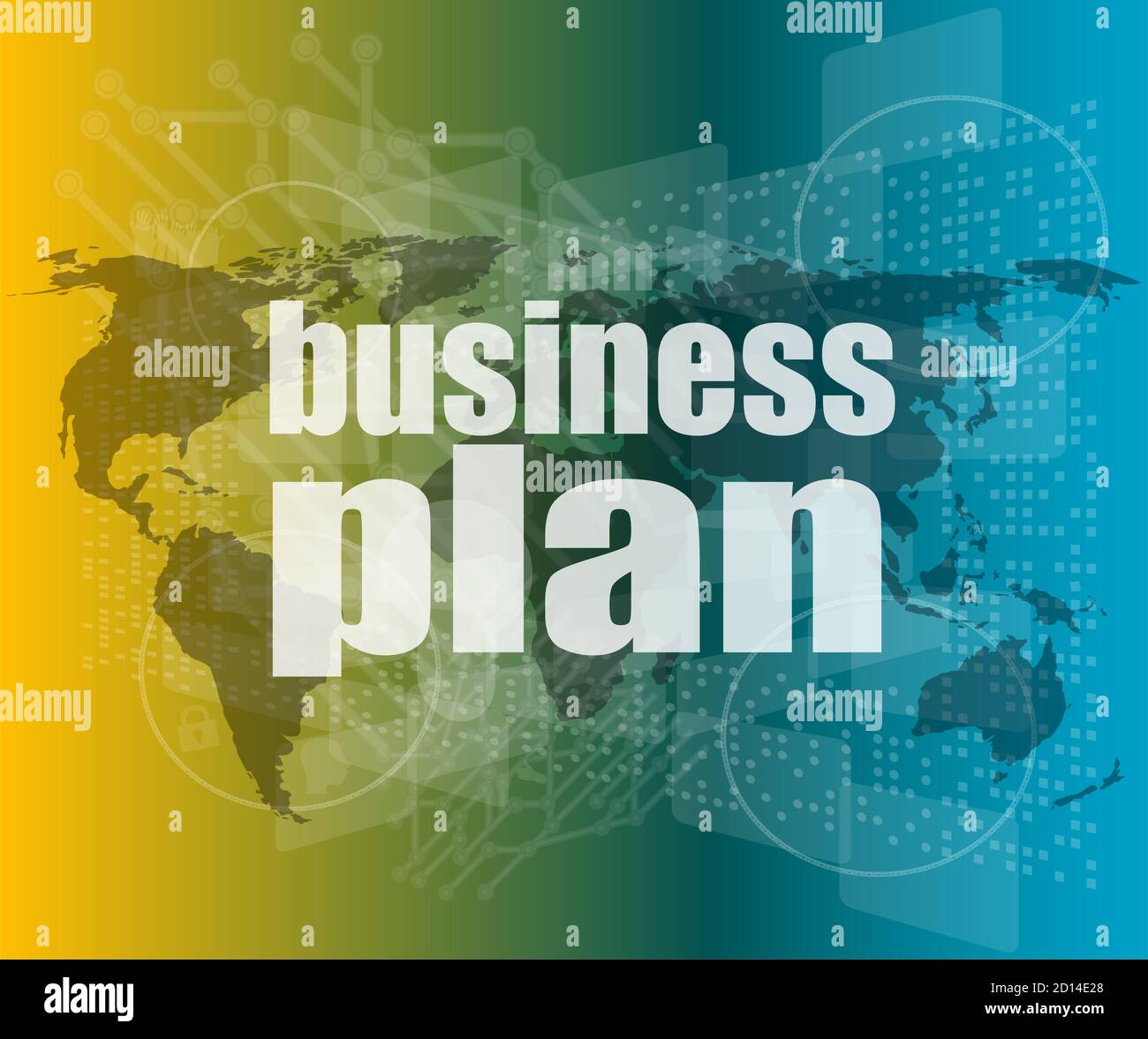 Pixelated words business plan hi-res stock photography and images - Alamy