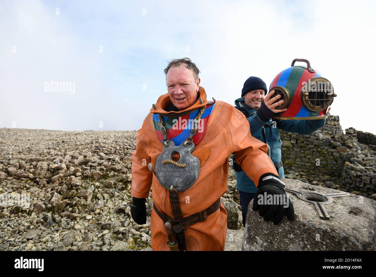 Veteran fundraiser Lloyd Scott, who is attempting to climb the Three ...