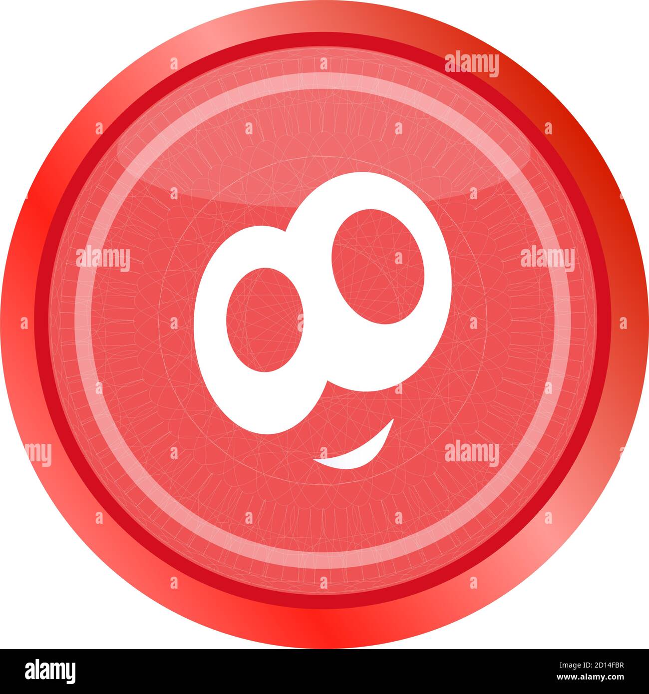 smiley face icon button, funny face for web Stock Photo - Alamy