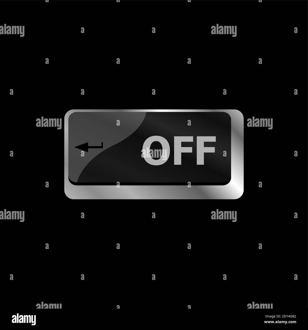 off word on computer or laptop keyboard button Stock Photo - Alamy