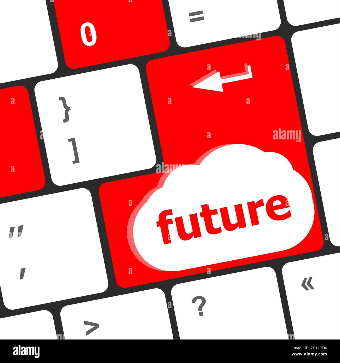 The word Future written on the keyboard Stock Photo - Alamy