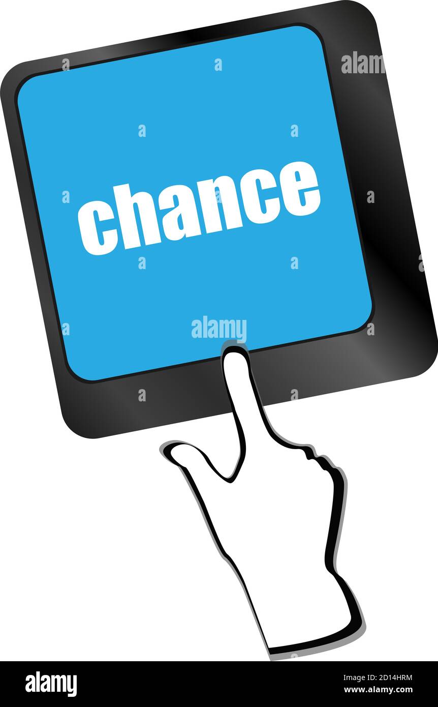 chance button on computer keyboard key Stock Photo - Alamy
