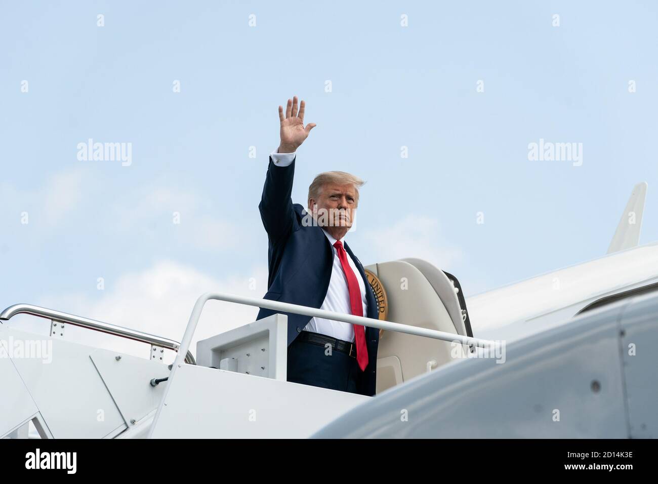 President Donald J. Trump departs Joint Base Andrews, Maryland, aboard ...