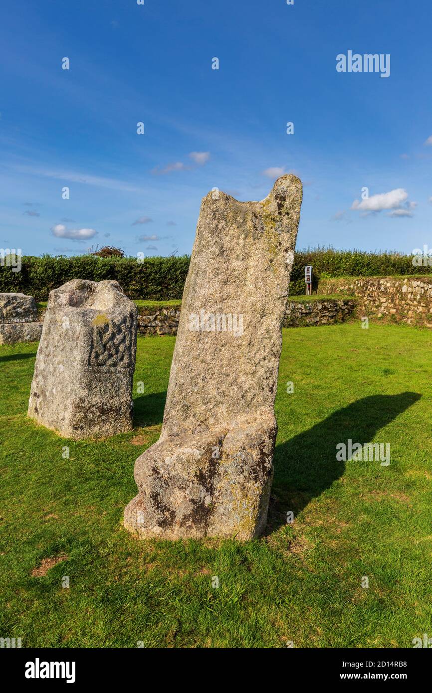 Cornish celtic granite cross hi-res stock photography and images - Alamy