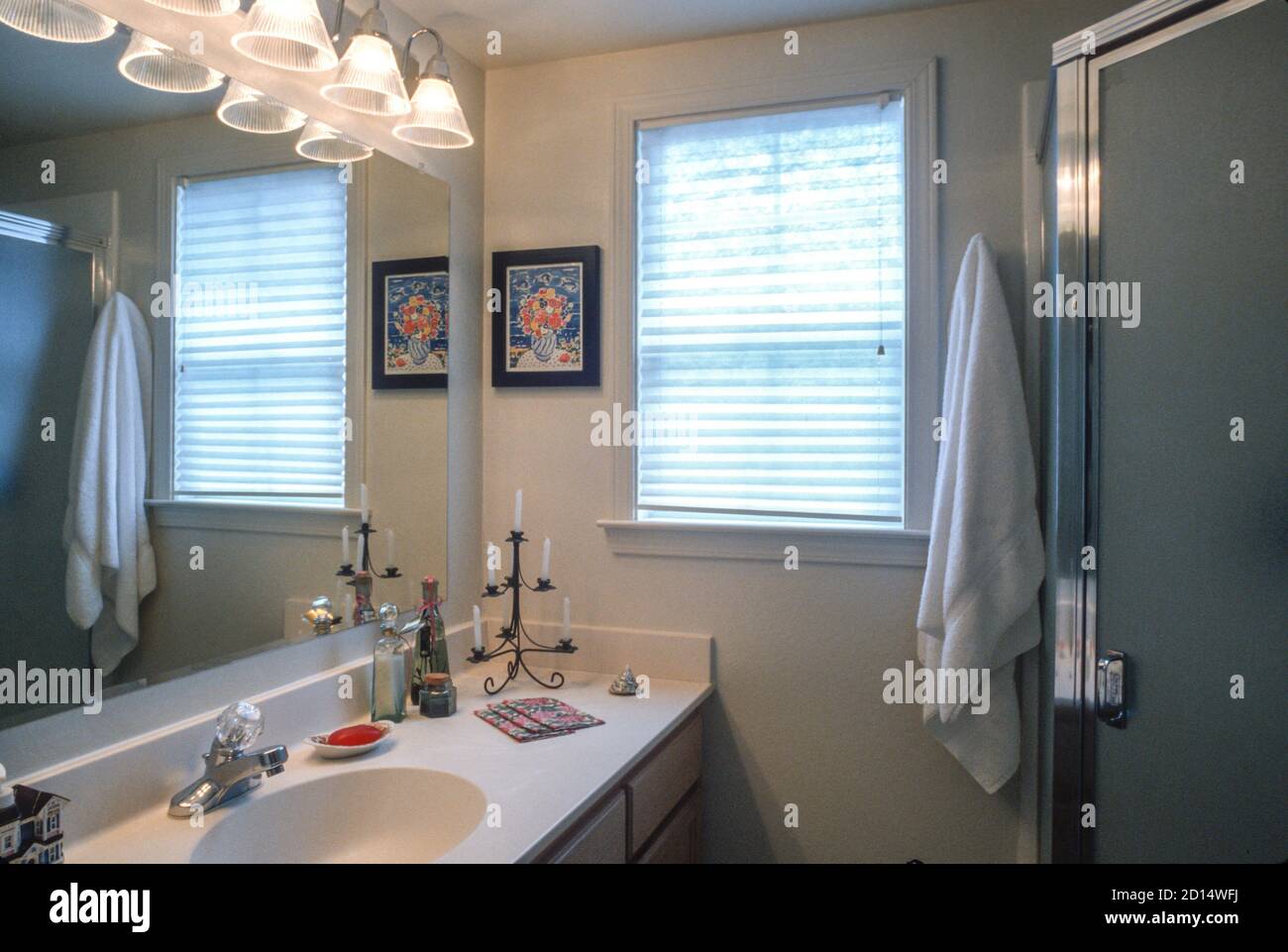 1990s Bathroom Interior, USA Stock Photo - Alamy