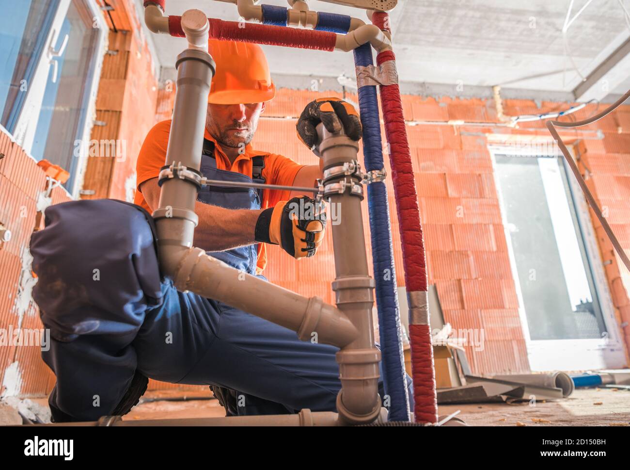 Water and Wastewater Pipeline Installation in Residential Building by ...