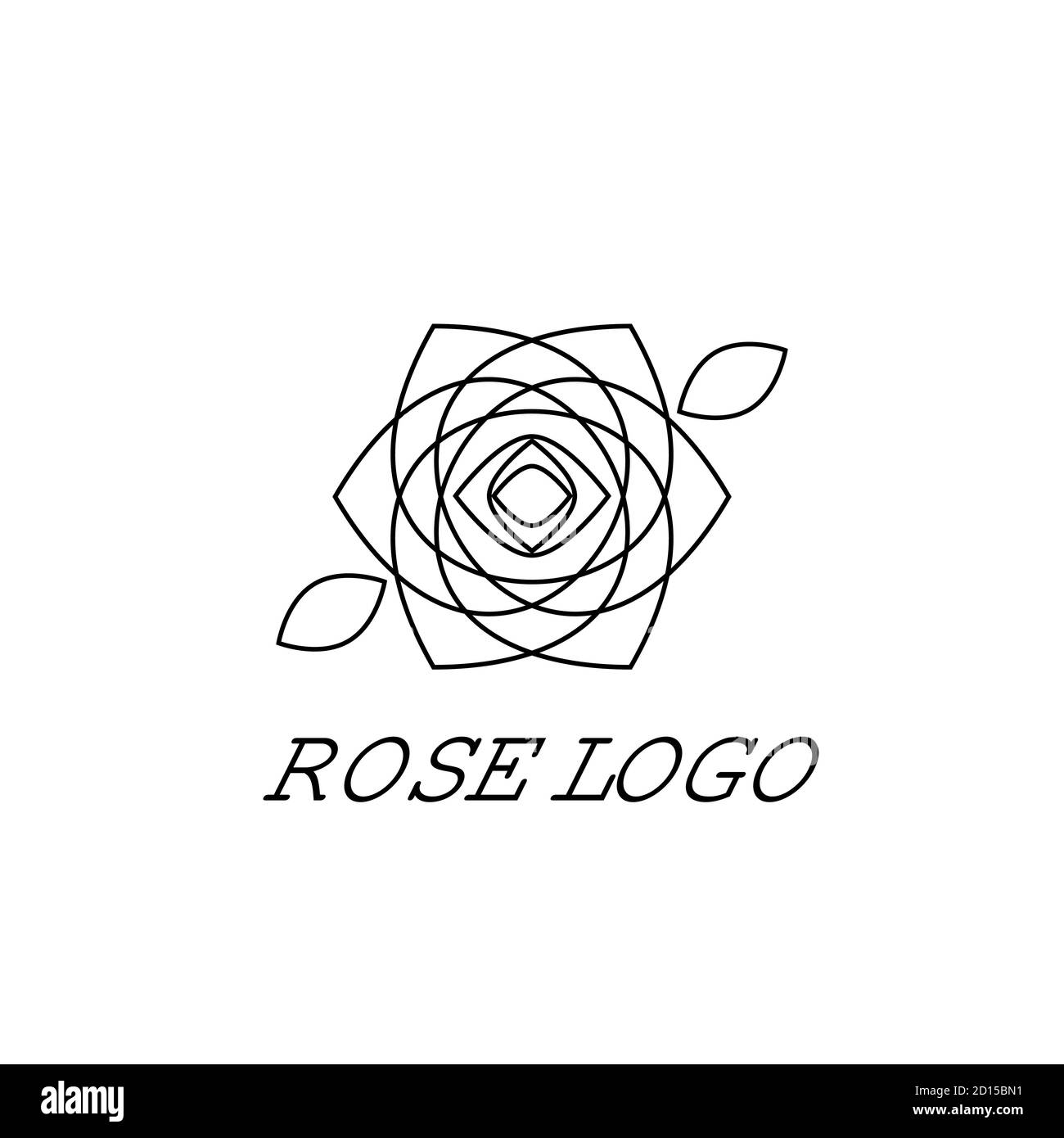 Rose logo Stock Vector Images - Alamy