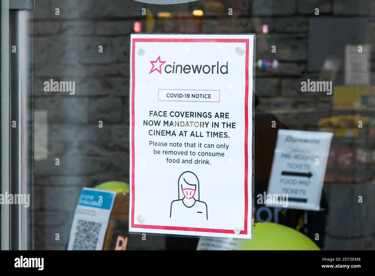 Weymouth, Dorset, UK. 5th September 2020. Cineworld is to close all its ...