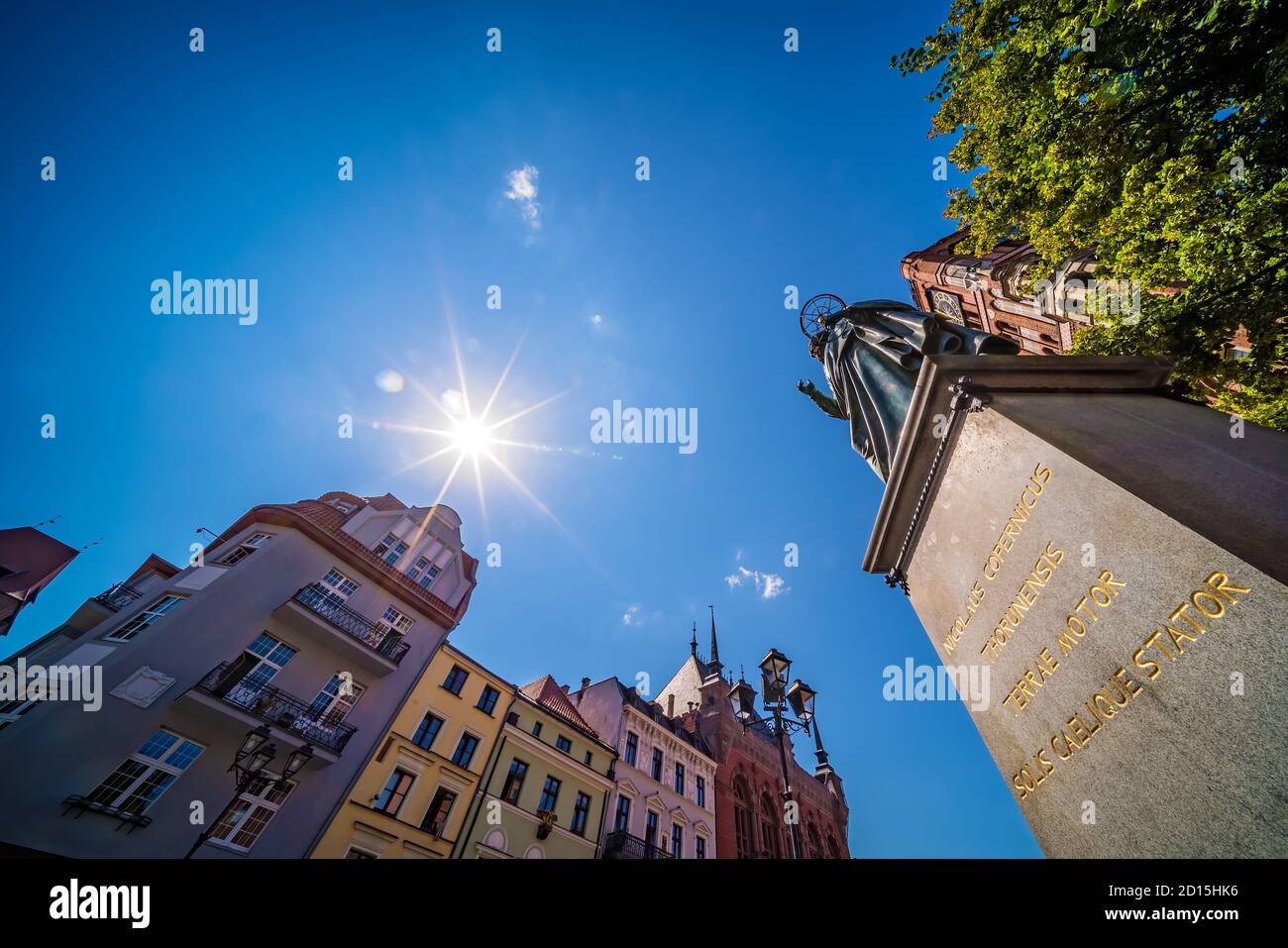 A vertical shot of Nicolaus Copernicus Statue in Torun, Poland Stock ...